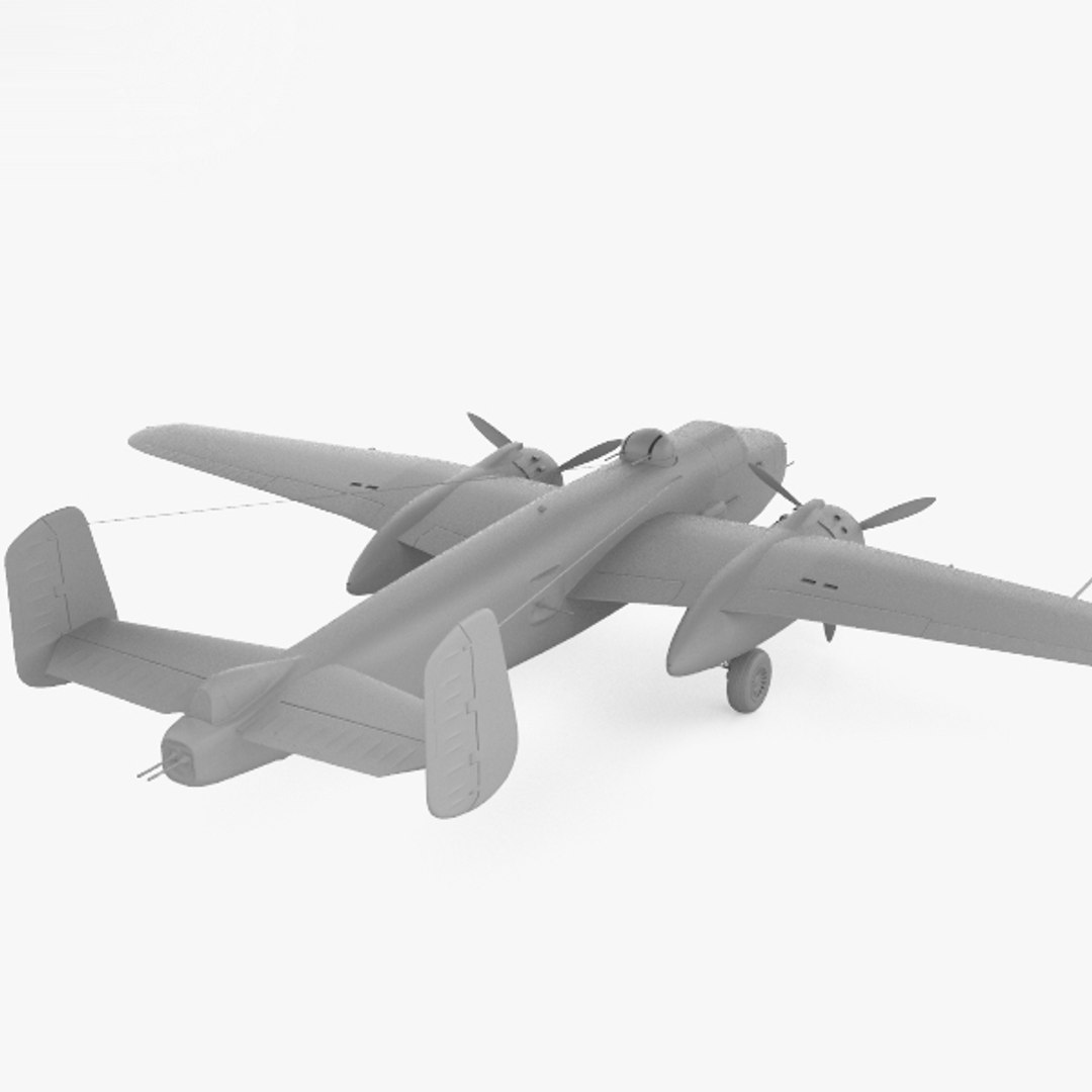 3D north american b-25 model - TurboSquid 1430232