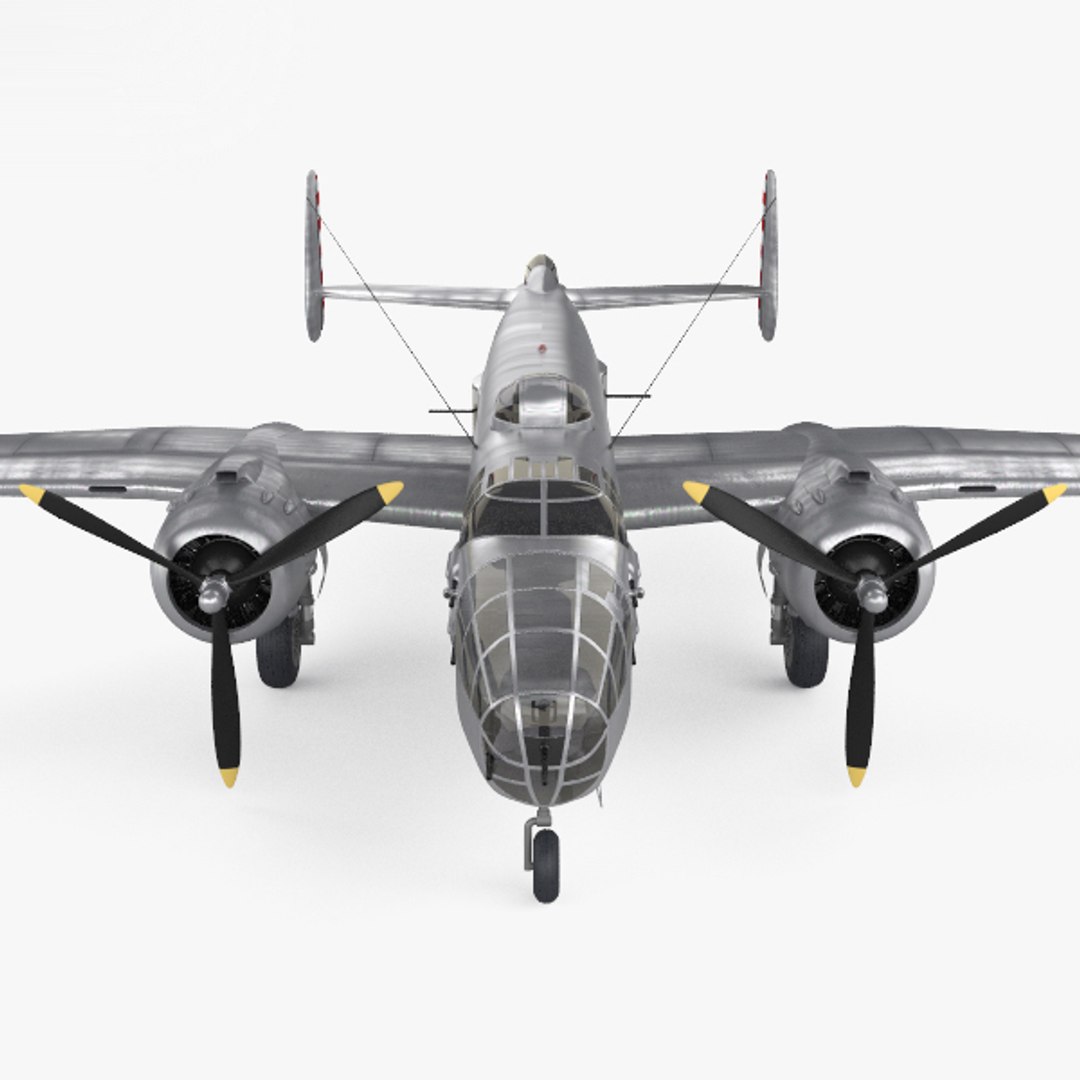 3D north american b-25 model - TurboSquid 1430232