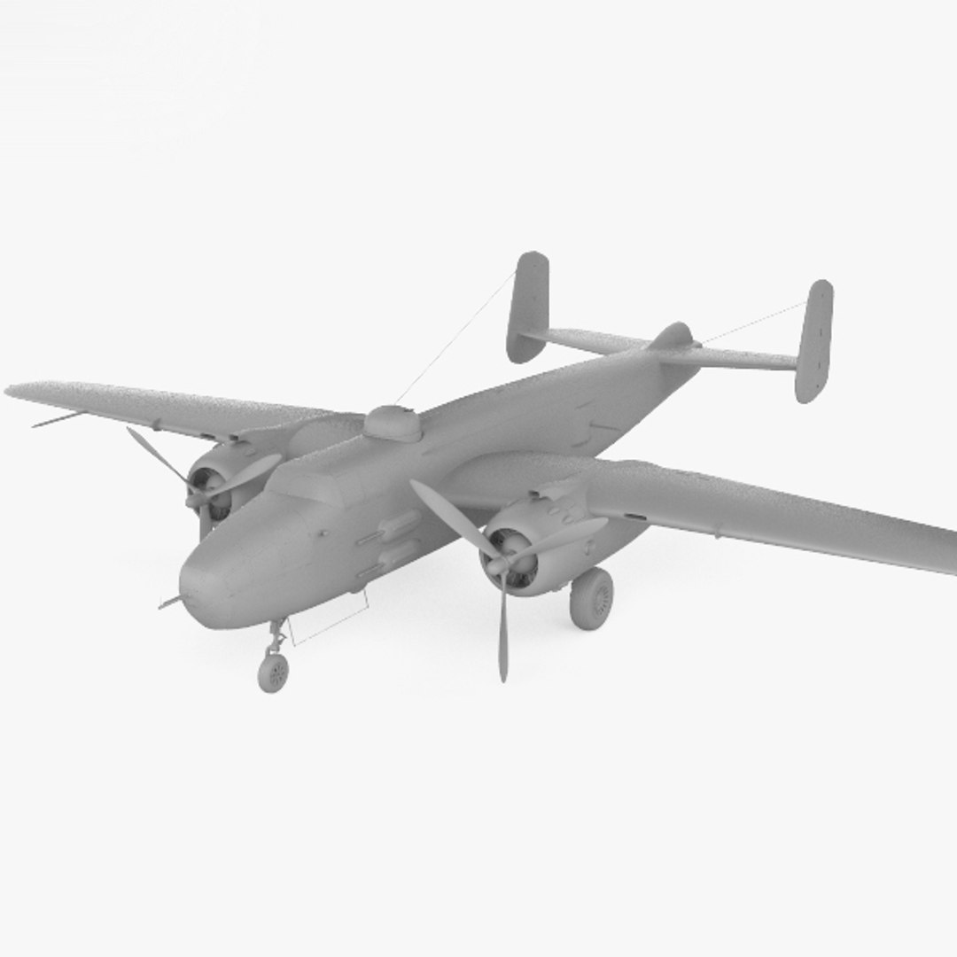 3D north american b-25 model - TurboSquid 1430232