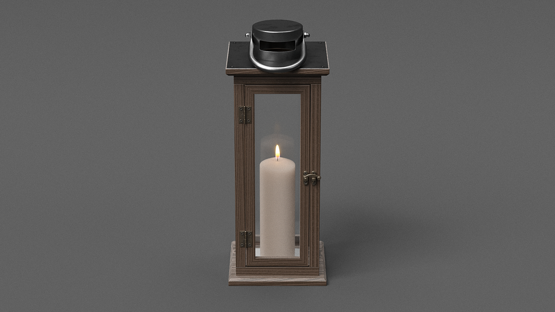 3D Realistic Candle Lantern - TurboSquid 1461878