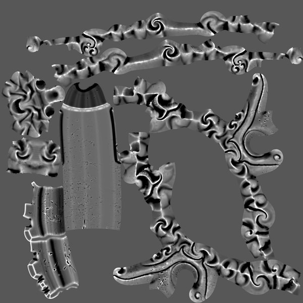 free old key 3d model