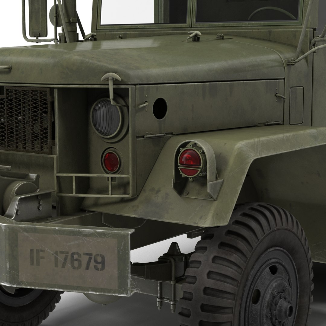 3d military cargo truck m35a2 model
