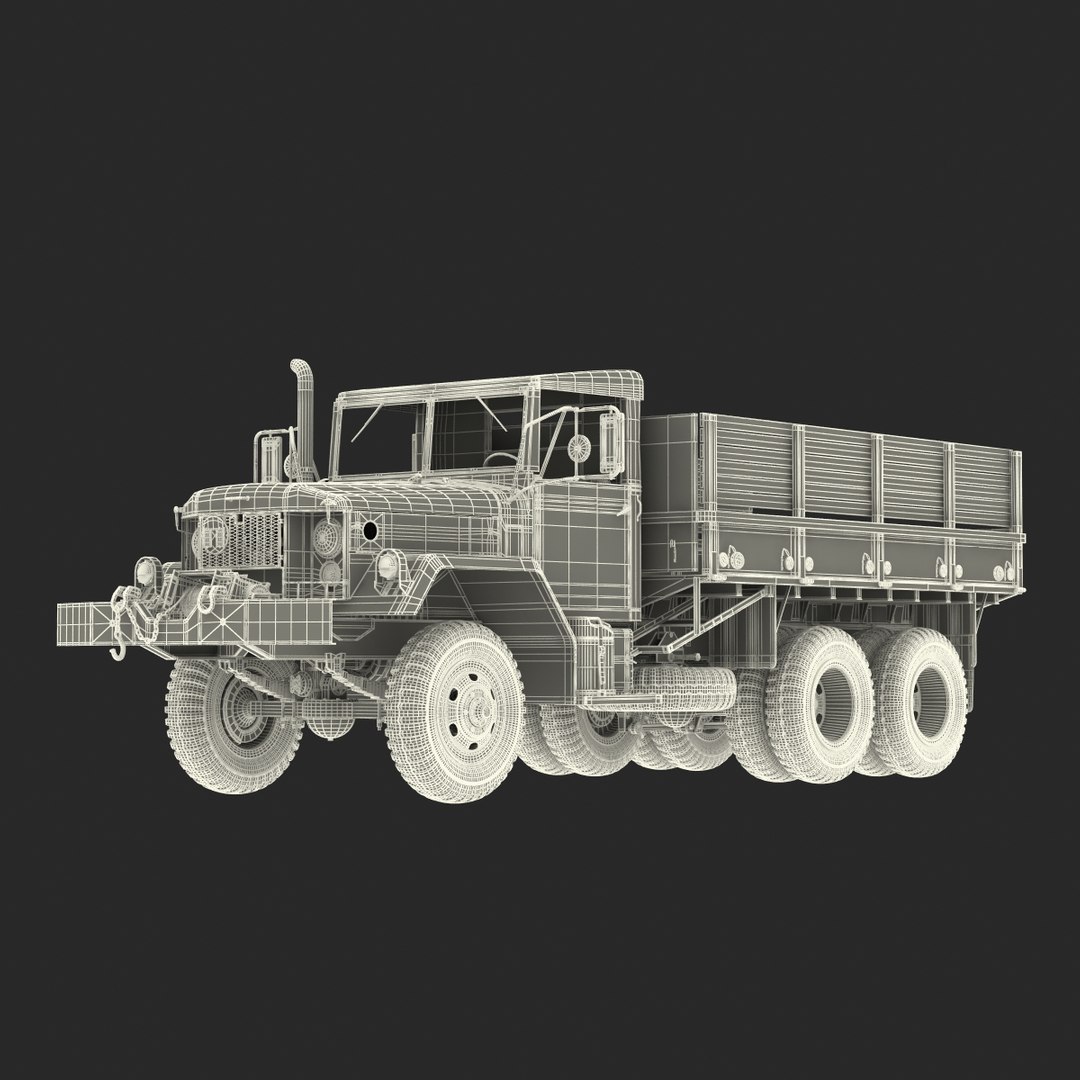 3d Military Cargo Truck M35a2 Model