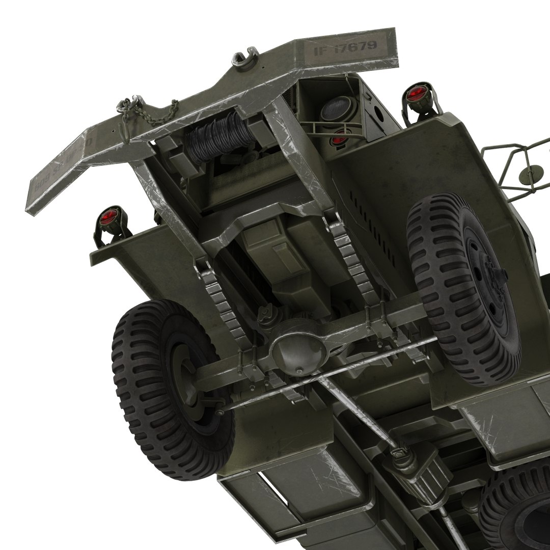 3d Military Cargo Truck M35a2 Model