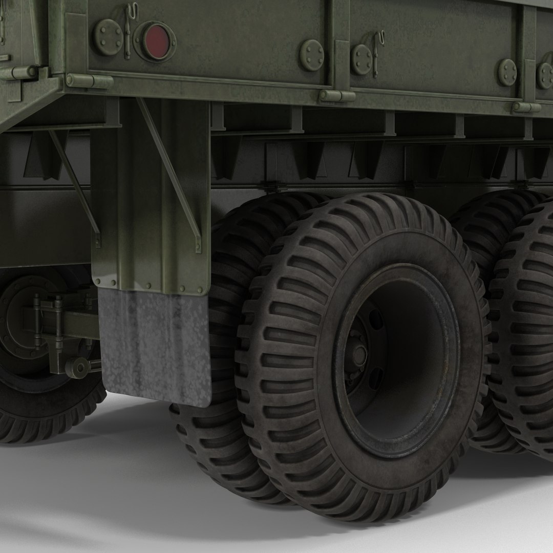 3d Military Cargo Truck M35a2 Model