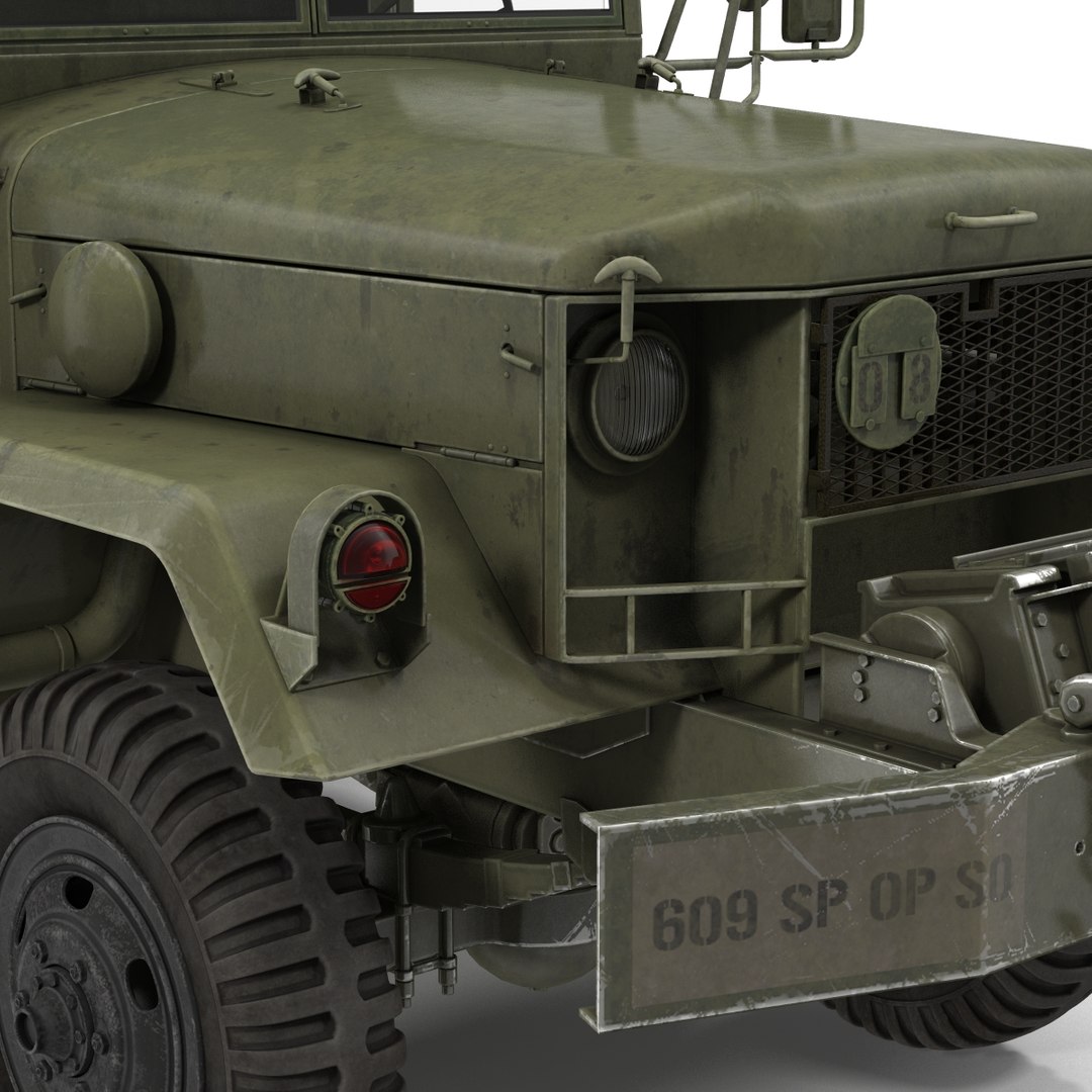 3d Military Cargo Truck M35a2 Model