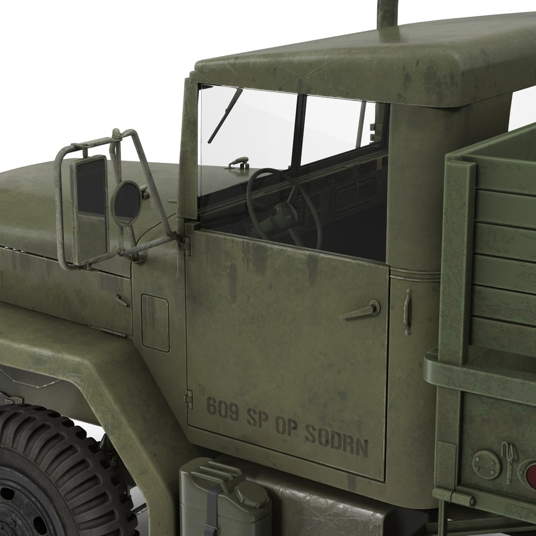 3d military cargo truck m35a2 model