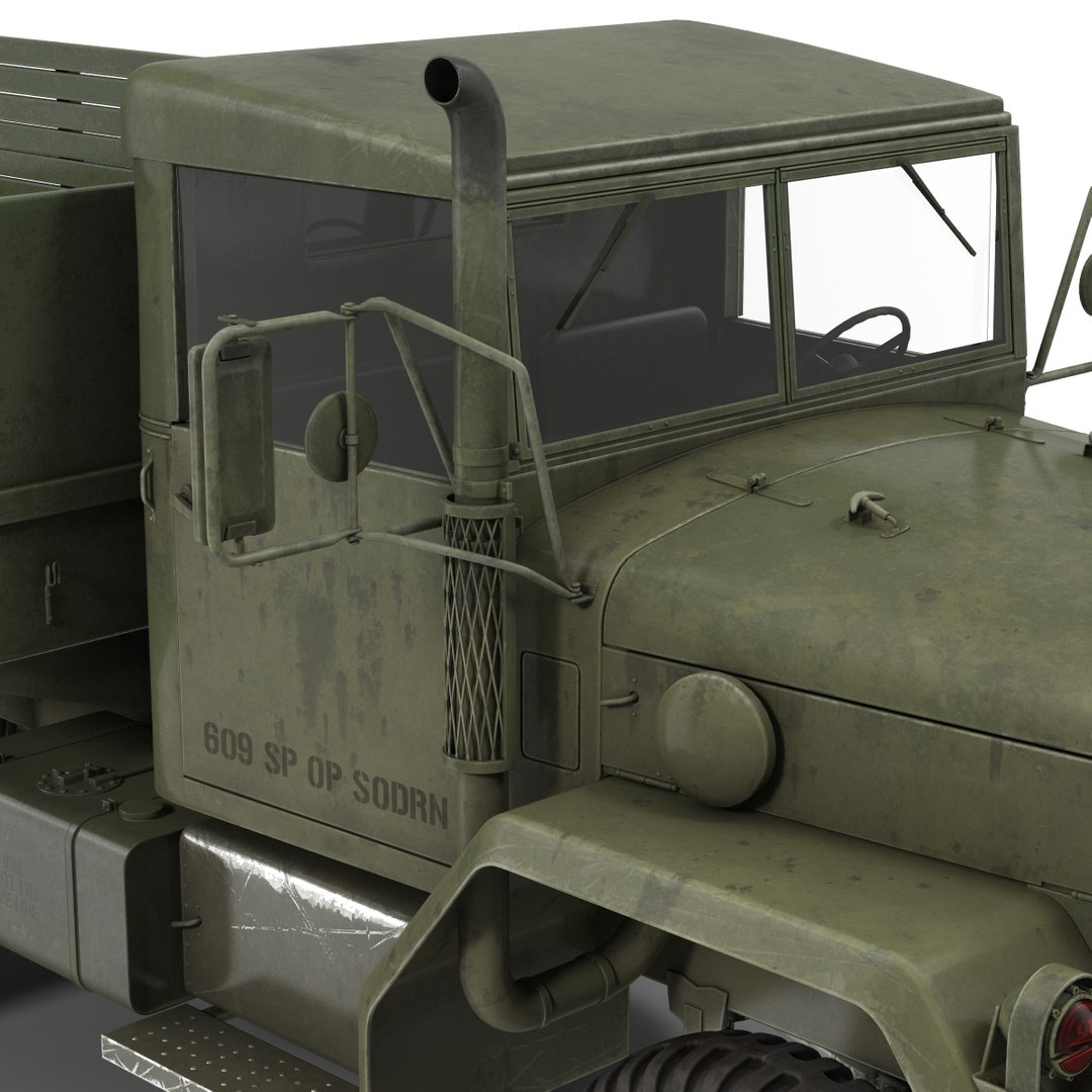 3d military cargo truck m35a2 model