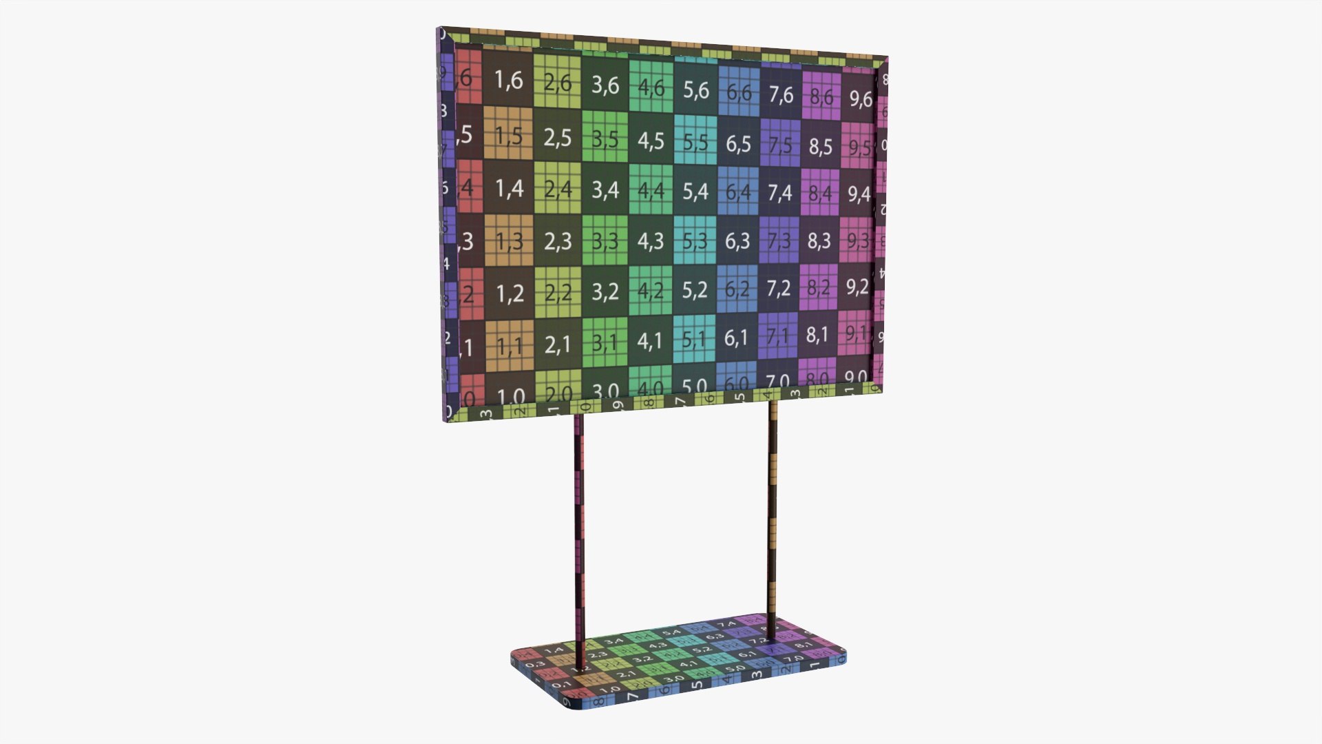 3D Ad Advertising Stand - TurboSquid 1697235