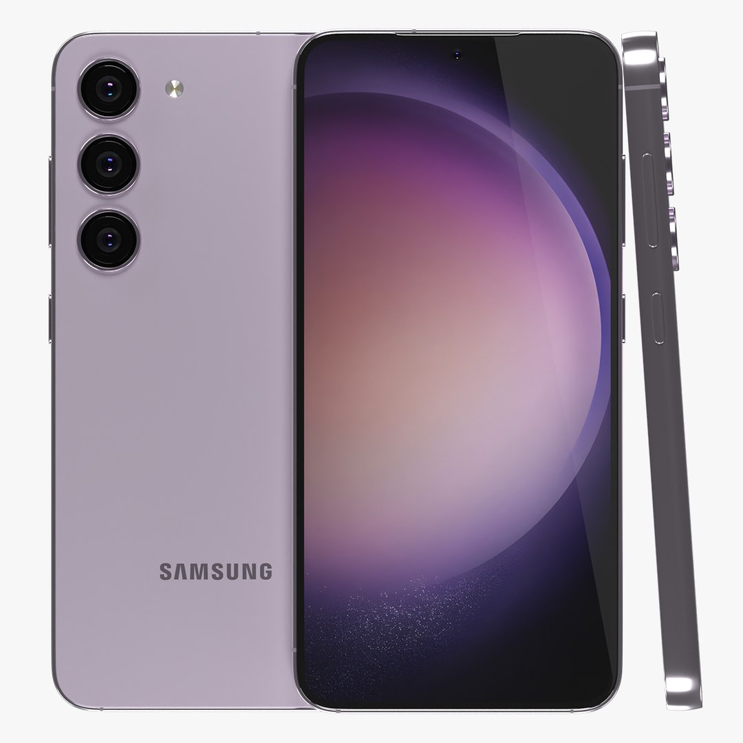 Samsung Galaxy S23 Lavender 3D model - TurboSquid 2029256