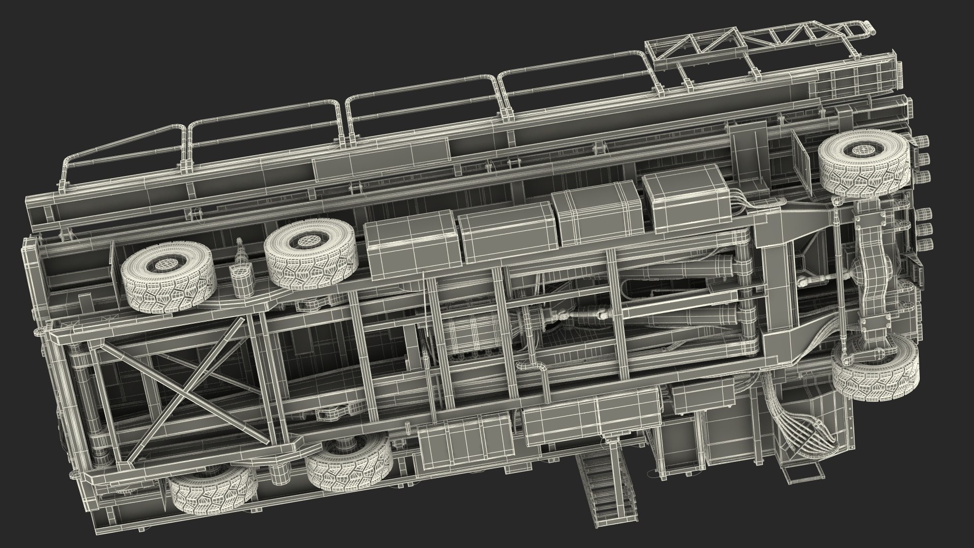 3D model Halvorsen Aircraft Loader Old Rigged - TurboSquid 2026377