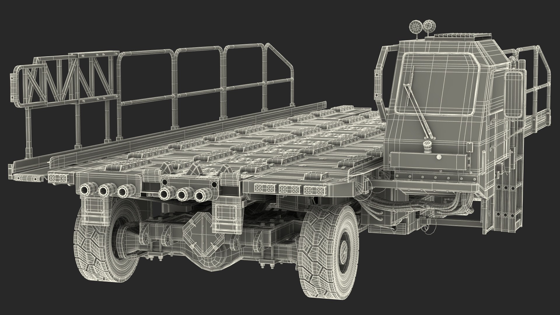 3D model Halvorsen Aircraft Loader Old Rigged - TurboSquid 2026377
