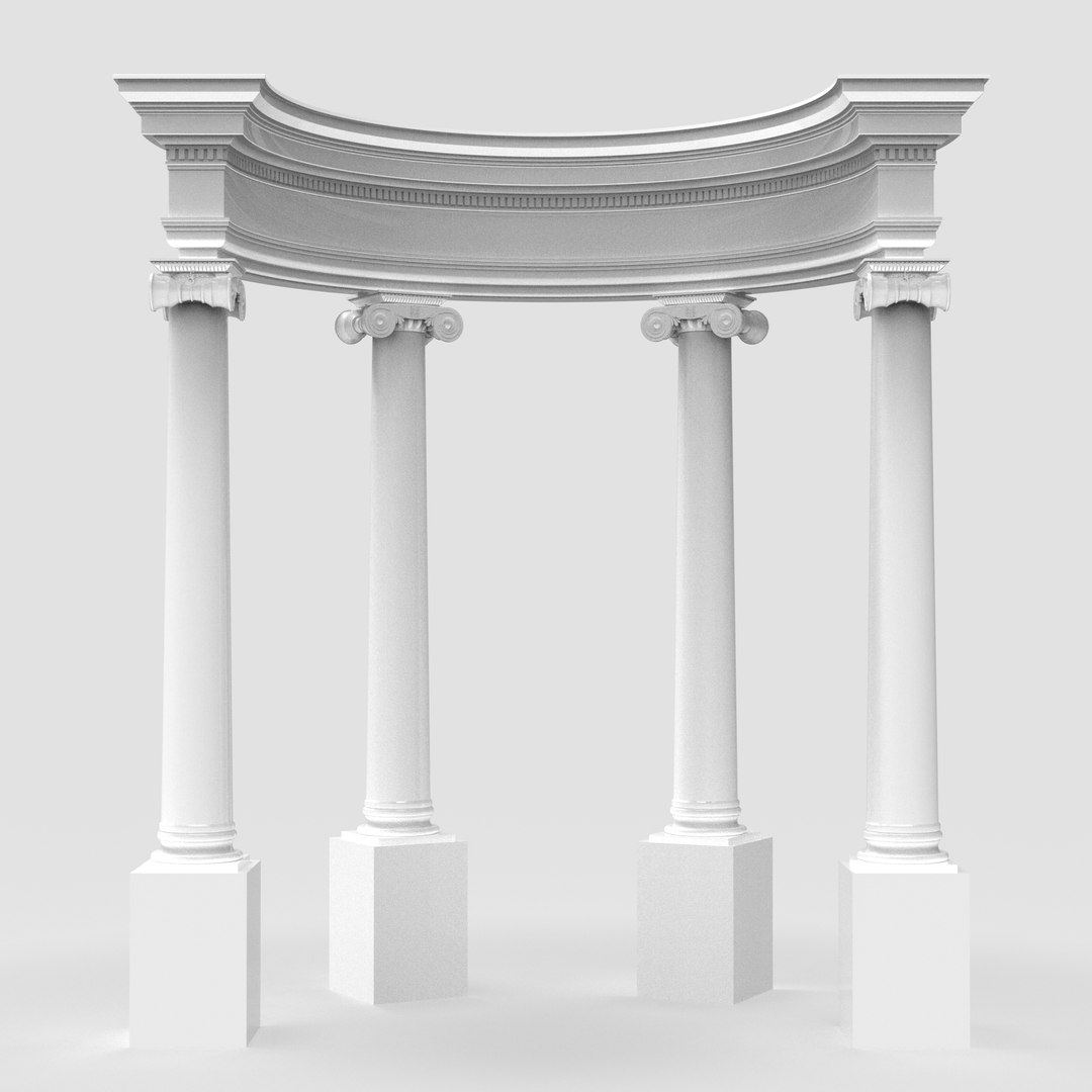 Neoclassical Classical Architecture Columns - TurboSquid 2378673