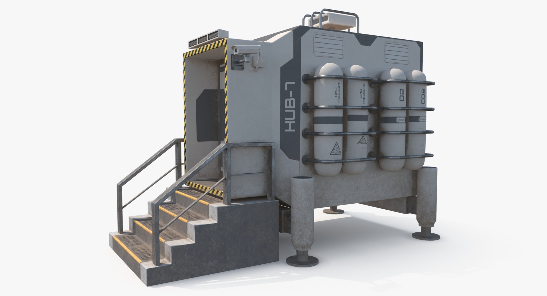 3D Space Colonization Base Constructor Entrance 01 Model - TurboSquid ...