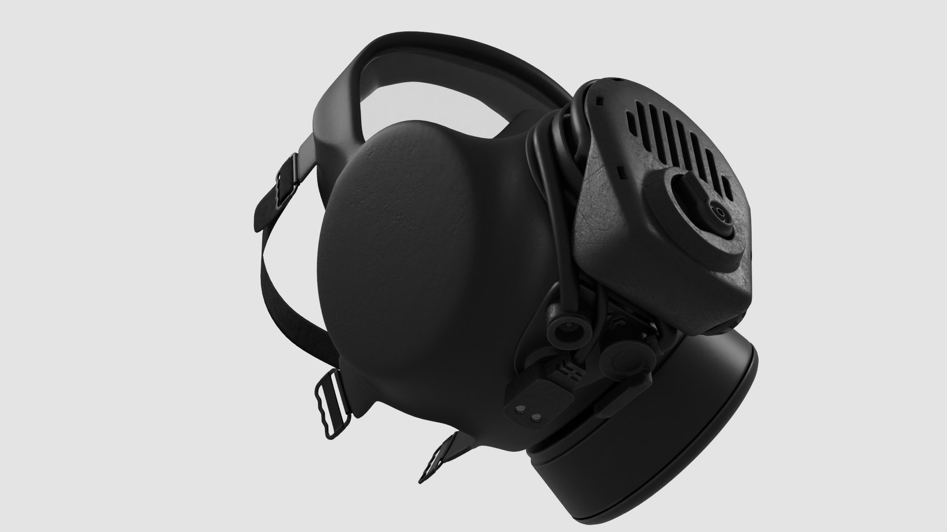 3D Air Gas Mask Respirator - TurboSquid 1978261