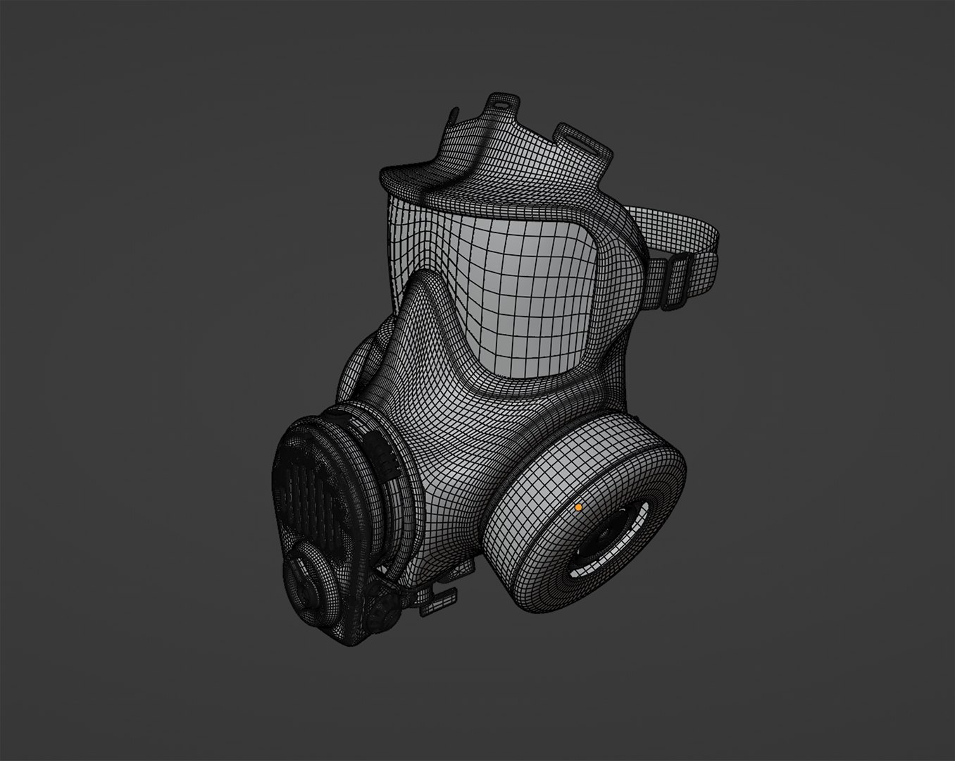 3D Air Gas Mask Respirator - TurboSquid 1978261