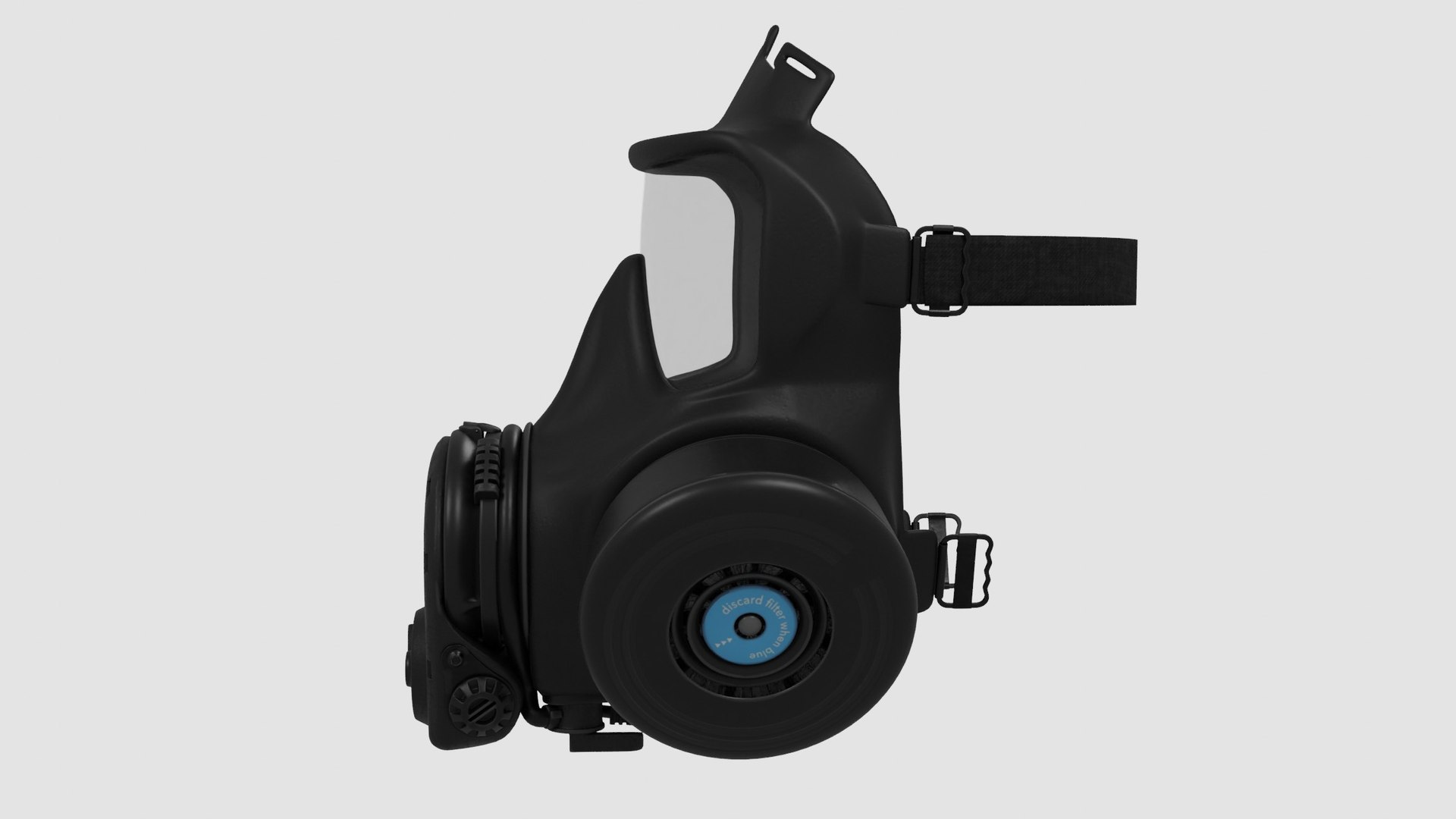 3D Air Gas Mask Respirator - TurboSquid 1978261