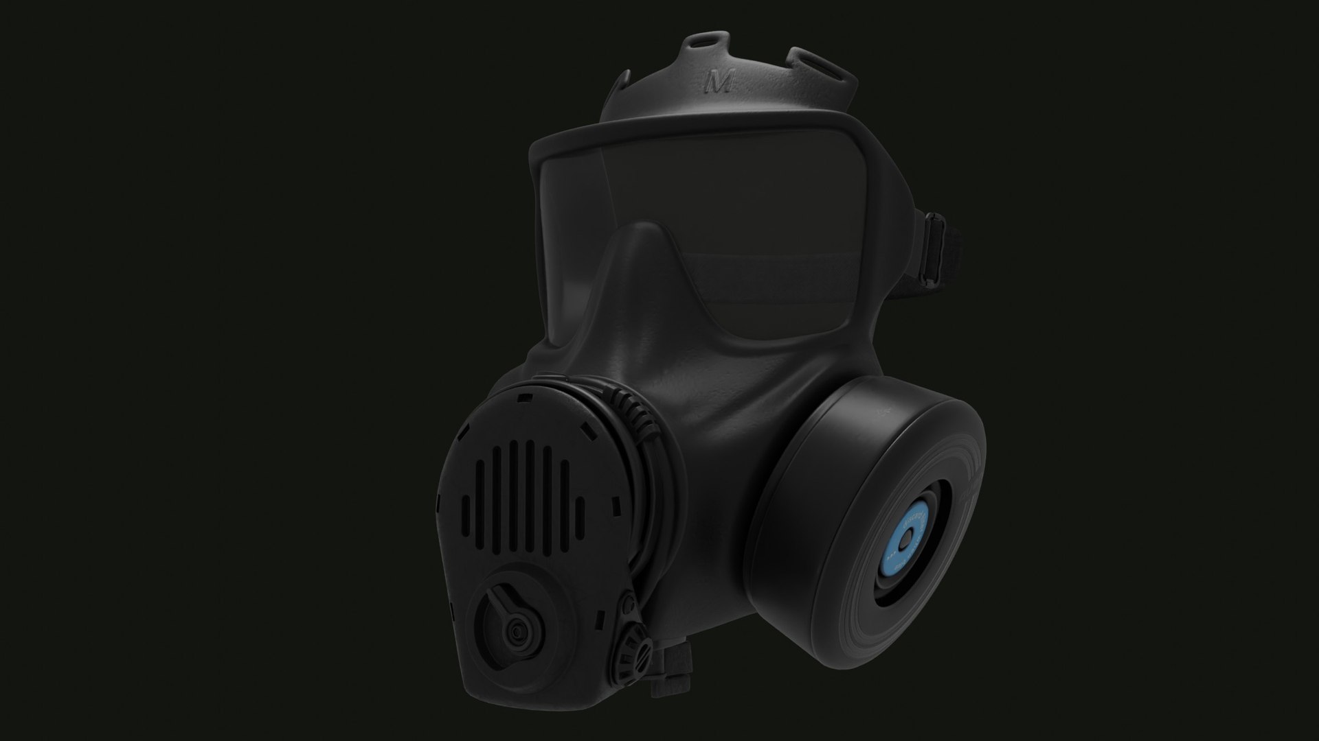 3D Air Gas Mask Respirator - TurboSquid 1978261