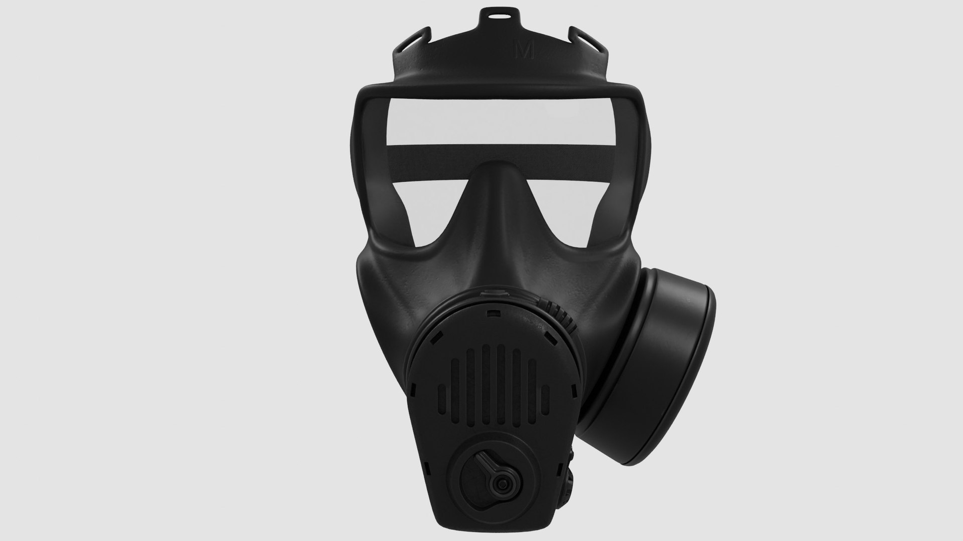 3D Air Gas Mask Respirator - TurboSquid 1978261