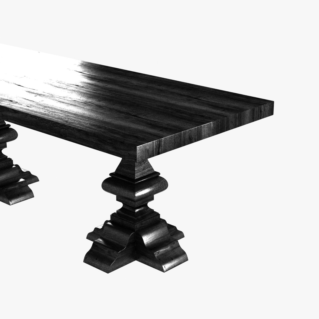 3D table reclaimed elm model - TurboSquid 1215134