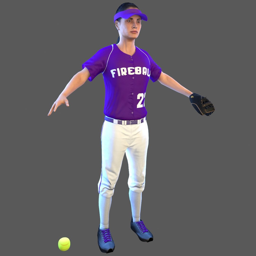 Softball ball 3D model - TurboSquid 1470960