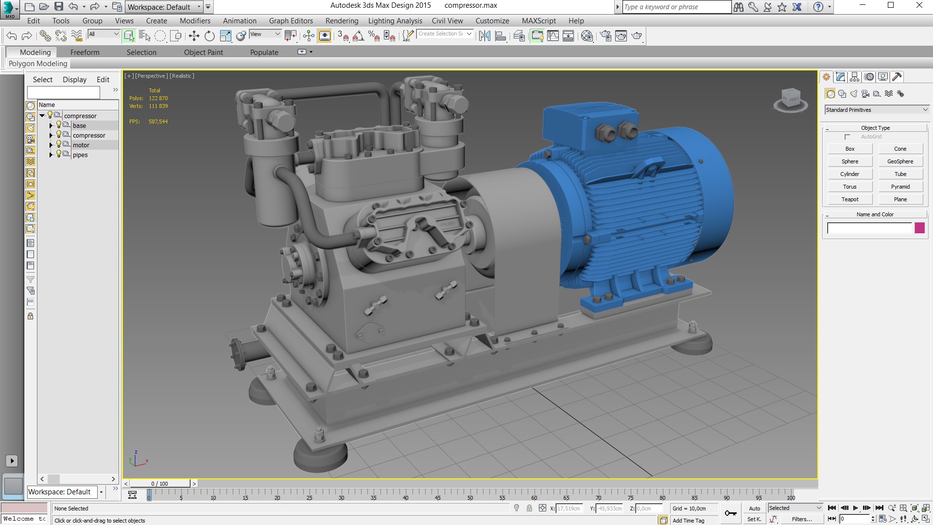 Gas Compressor 3D Model - TurboSquid 2181498