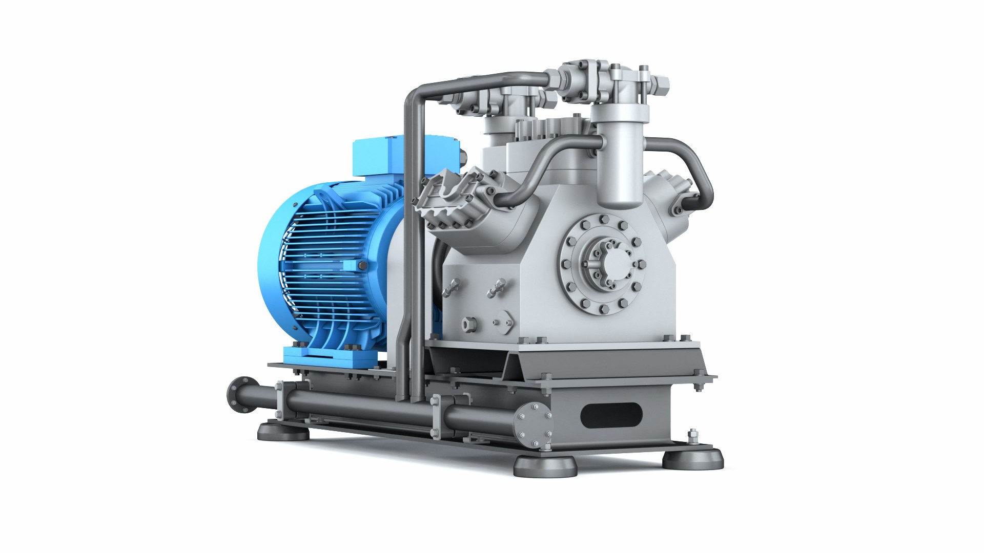 Gas Compressor 3D Model - TurboSquid 2181498