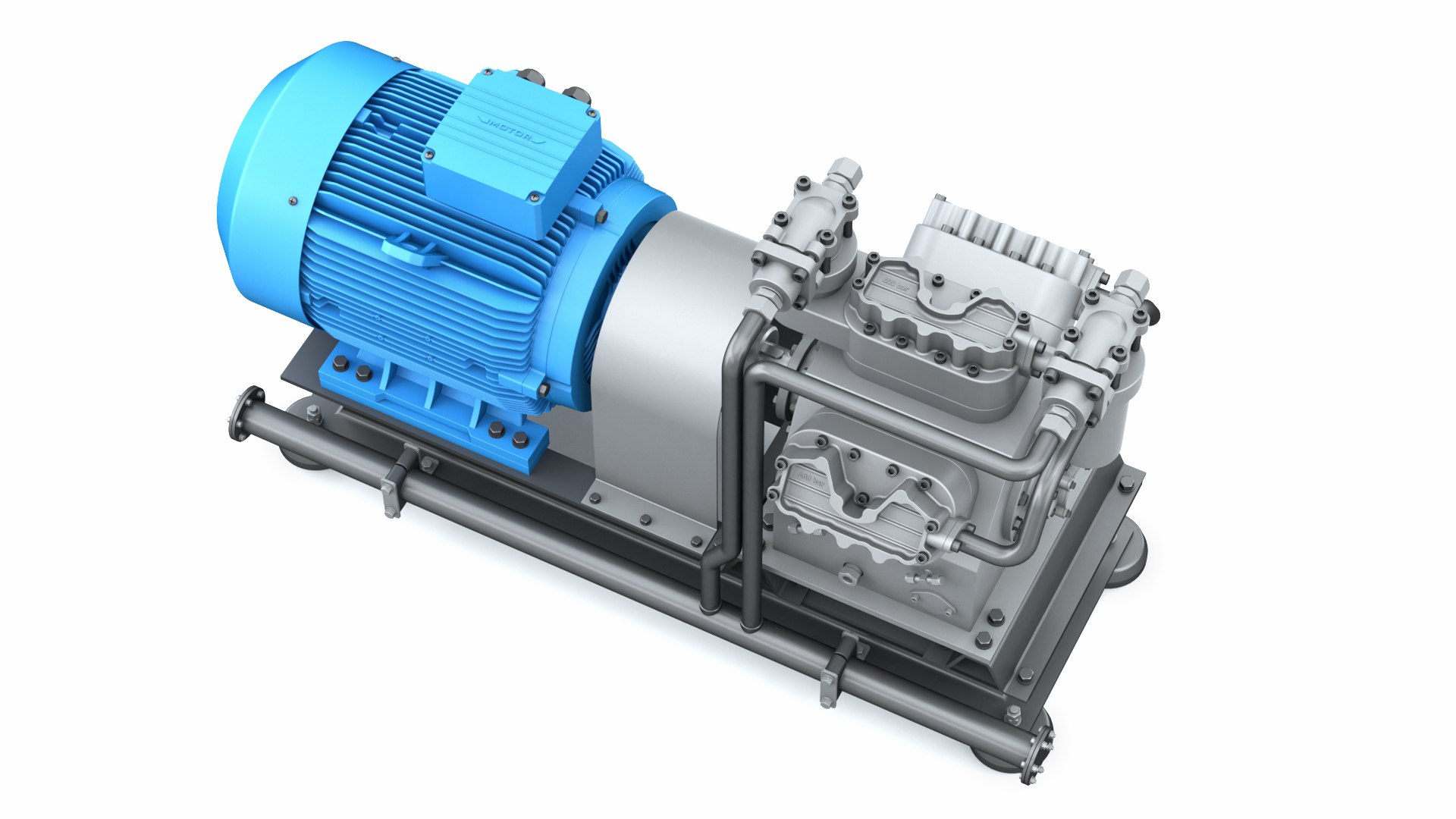Gas Compressor 3D Model - TurboSquid 2181498