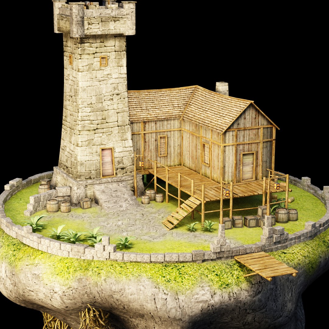 Defensive towers 3D model - TurboSquid 1407661