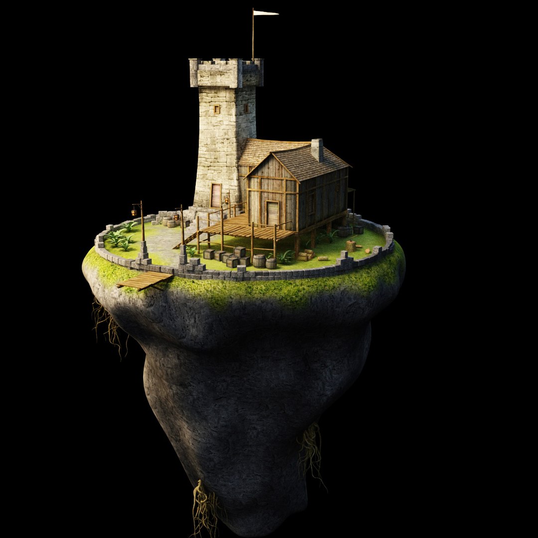 Defensive towers 3D model - TurboSquid 1407661