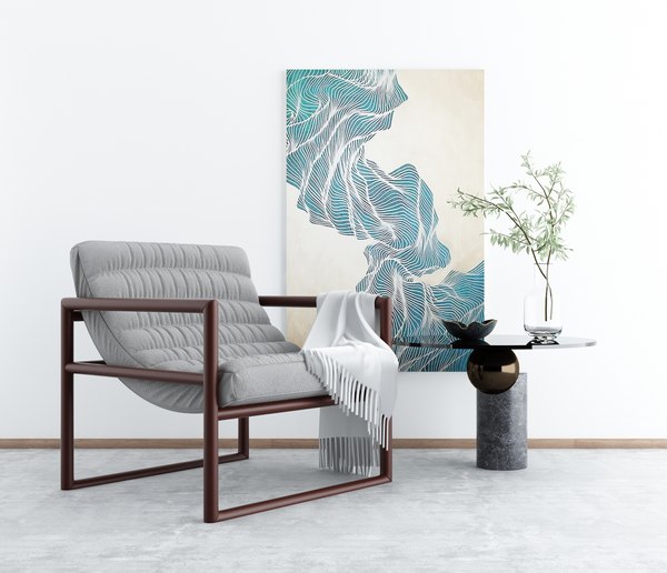 modelo 3d Modern leisure chair model - TurboSquid 2057427