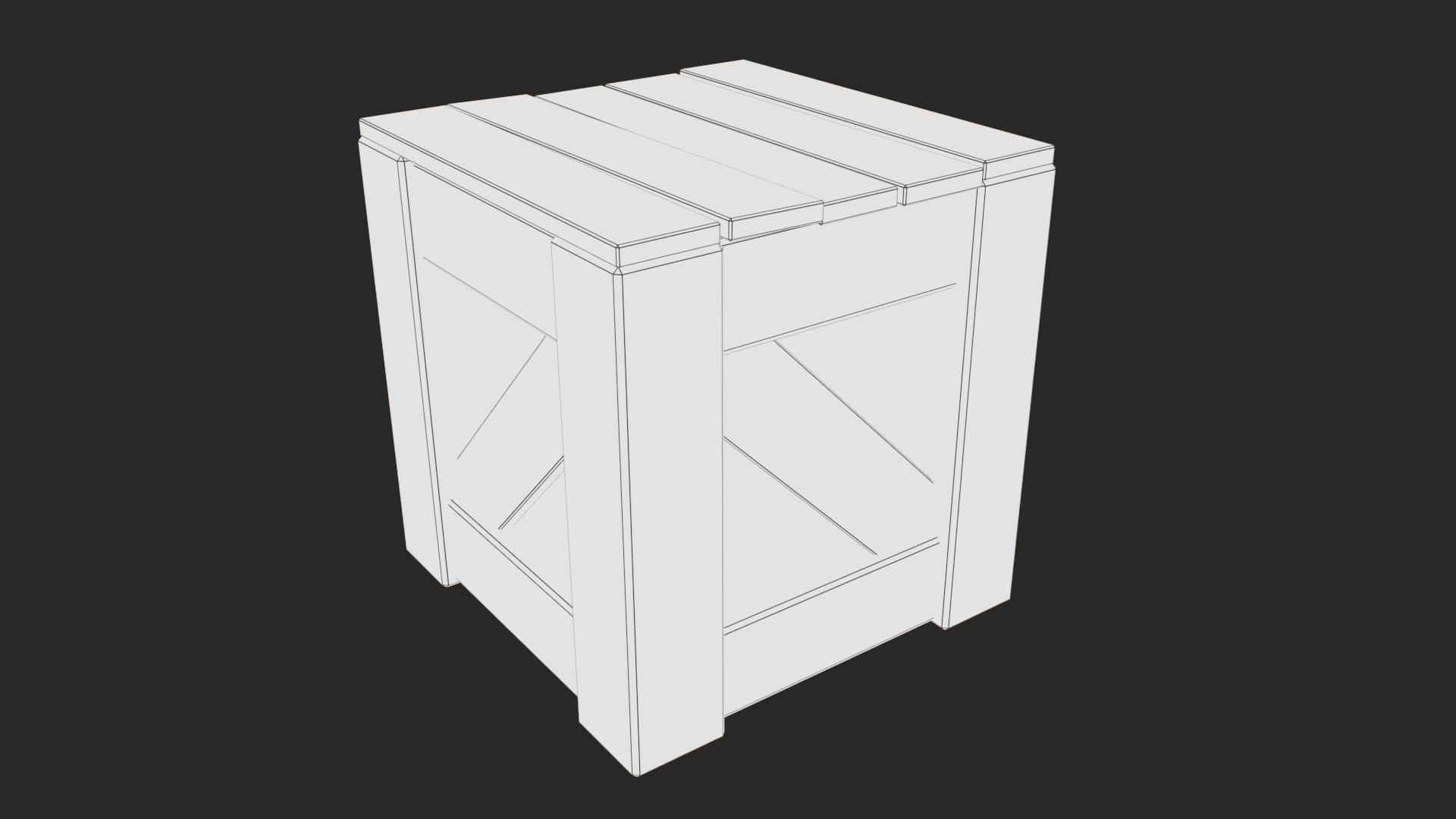 3D wooden box model - TurboSquid 1559155