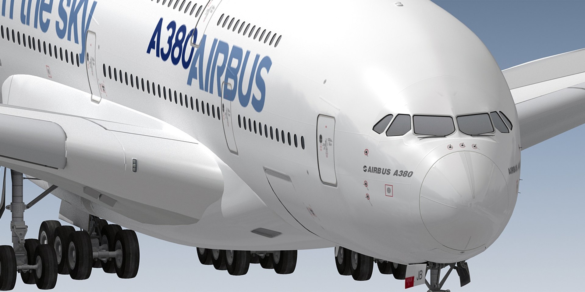 3d model airbus a380 plane