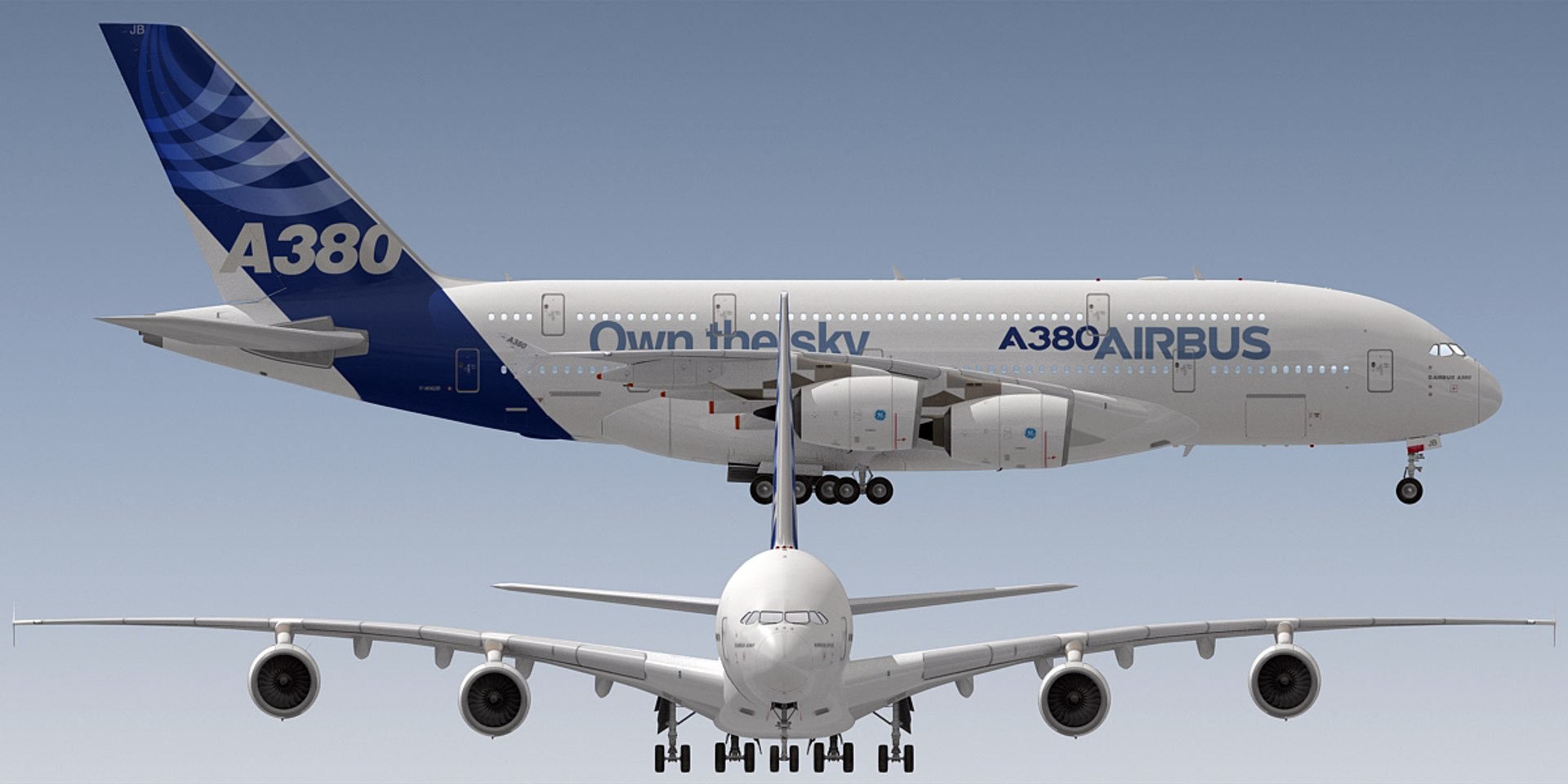 3d model airbus a380 plane