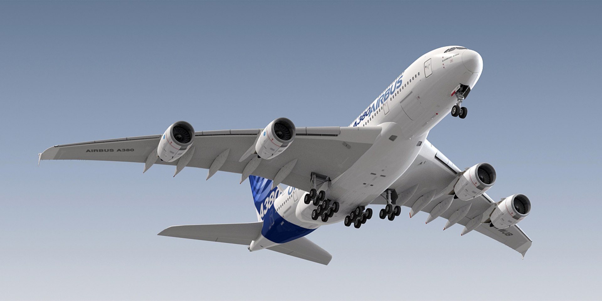 3d model airbus a380 plane