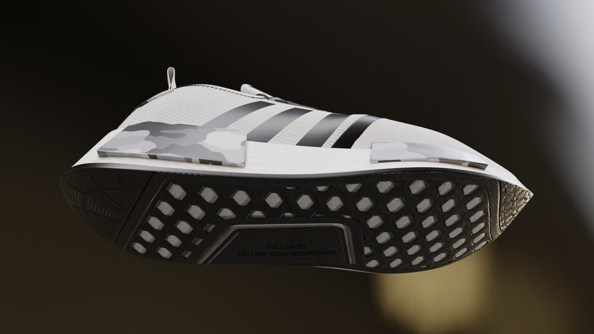 3D Adidas NMD R1 Shoe 3D Model GameReady VR And Rendering Model ...