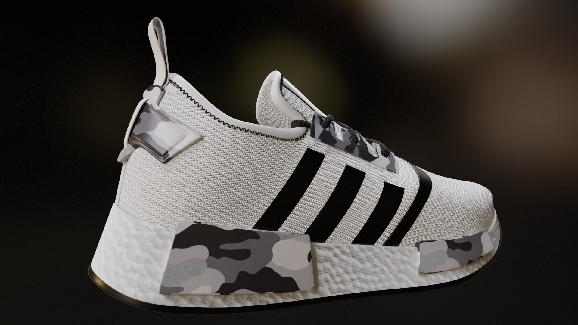 3D Adidas NMD R1 Shoe 3D Model GameReady VR And Rendering Model ...