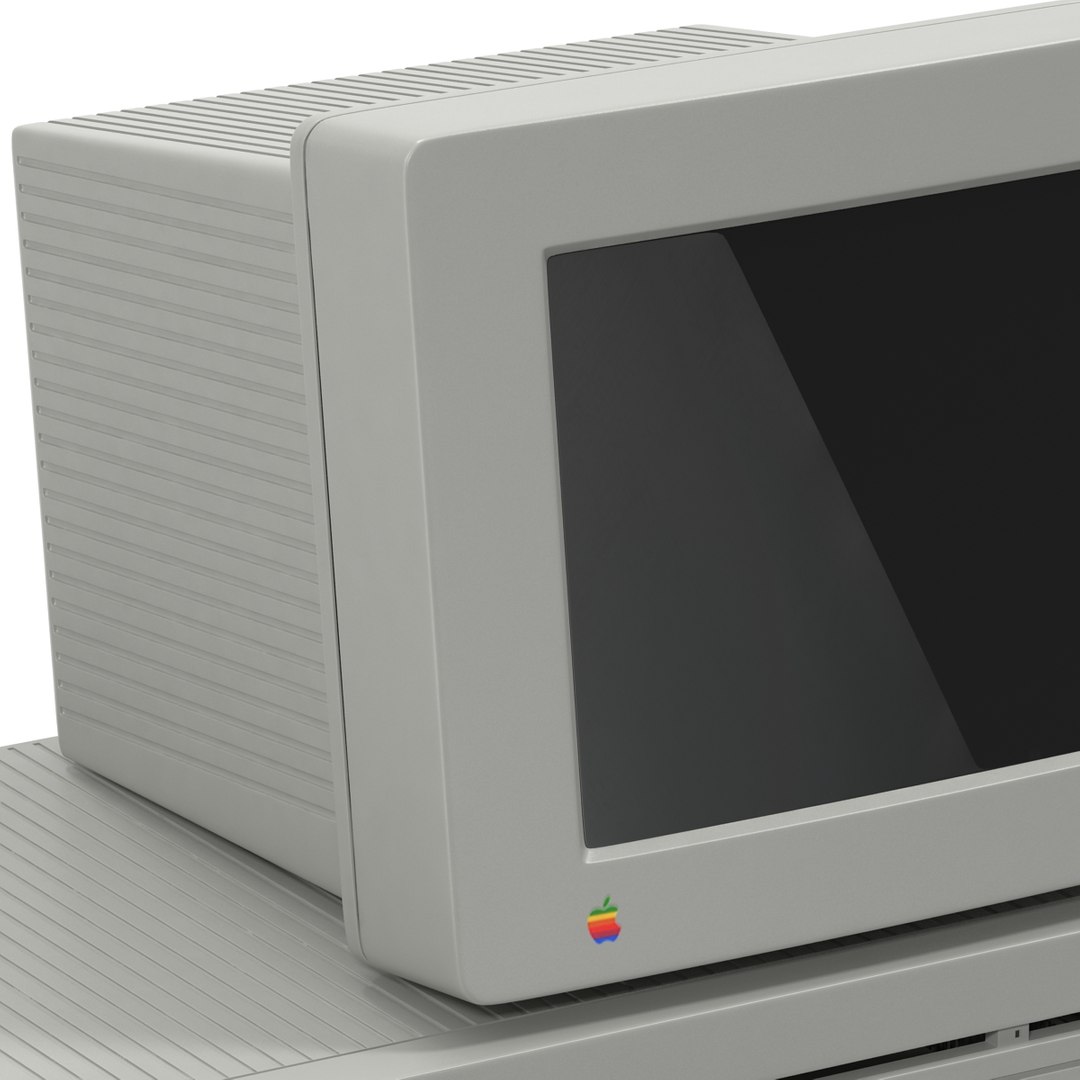 apple macintosh ii 3d model