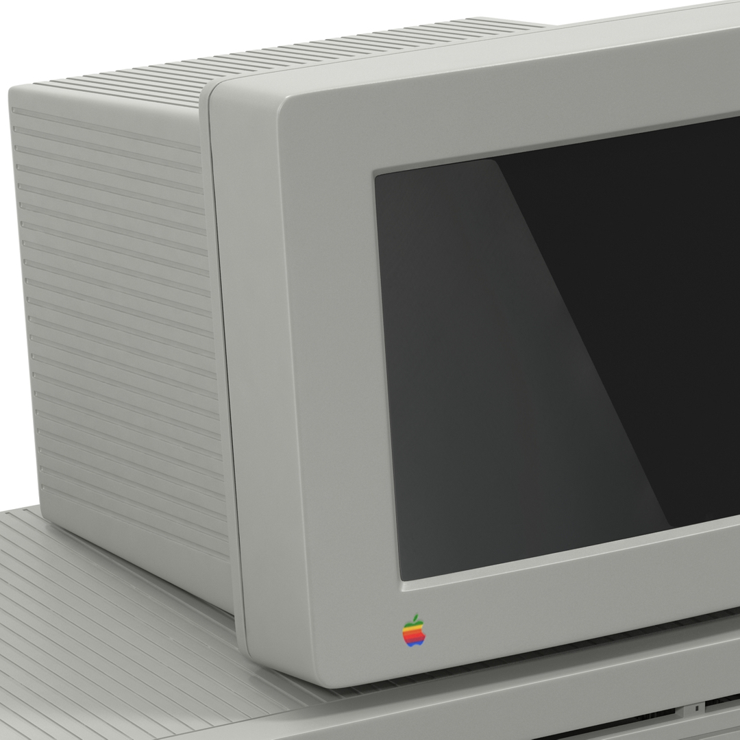 apple macintosh ii 3d model