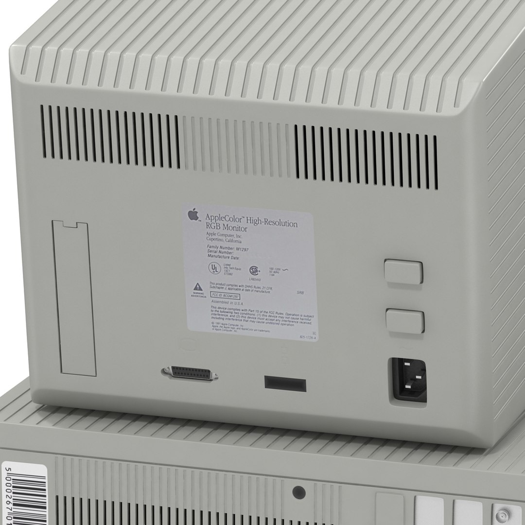 apple macintosh ii 3d model
