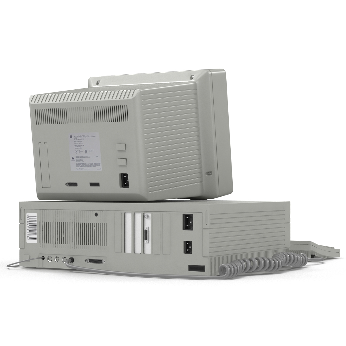 apple macintosh ii 3d model