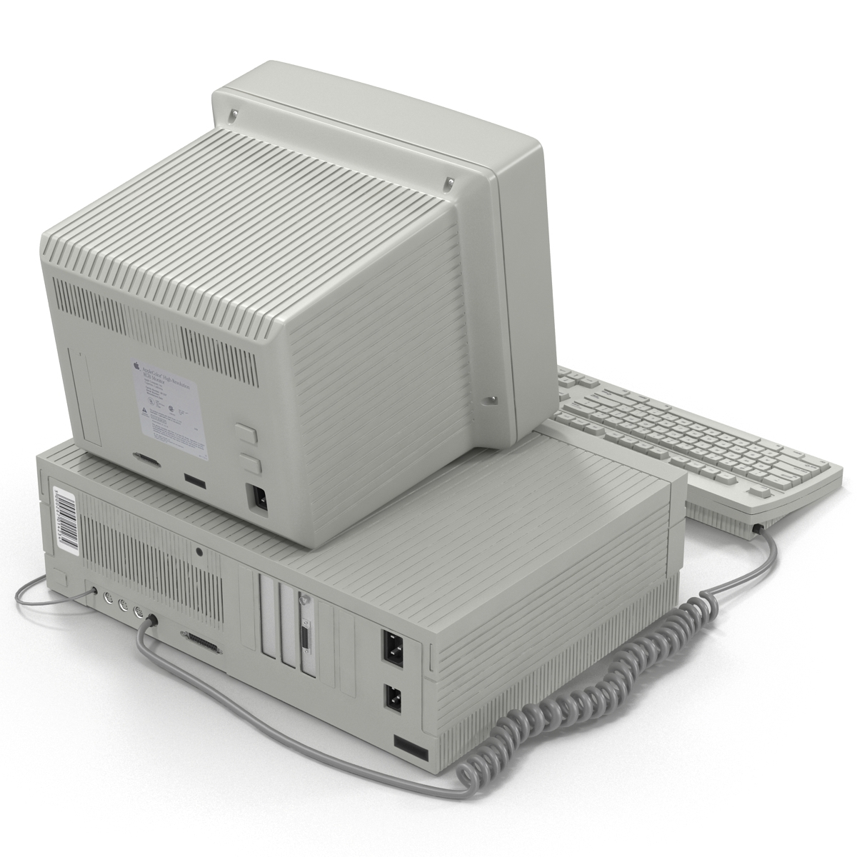 apple macintosh ii 3d model