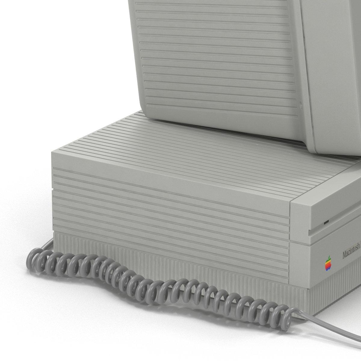 apple macintosh ii 3d model