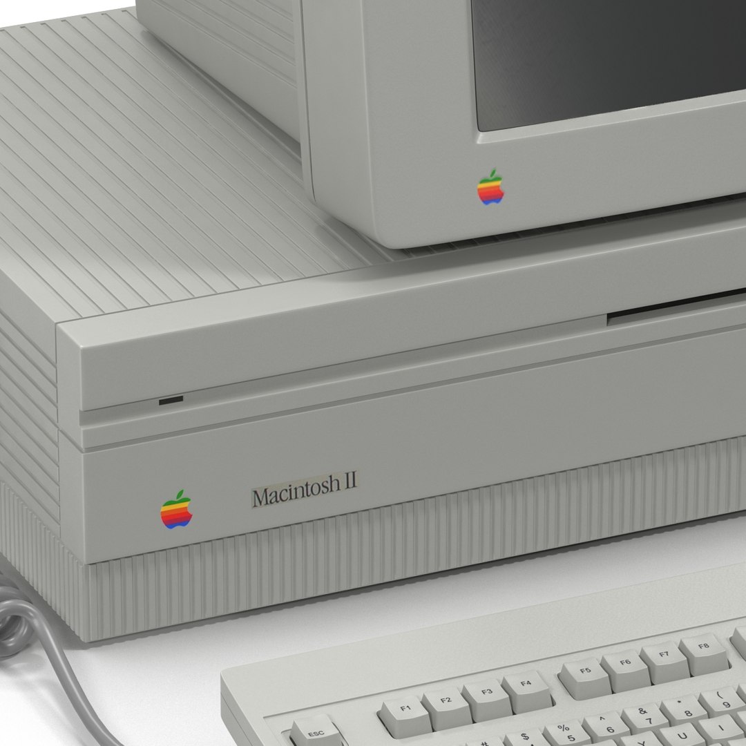 apple macintosh ii 3d model