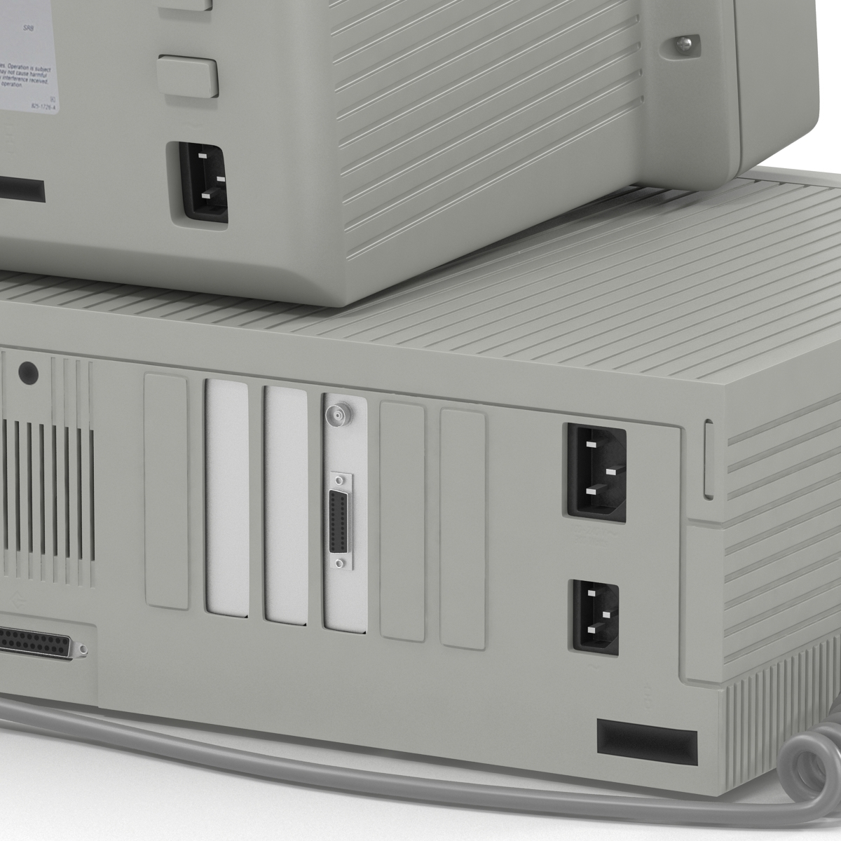 apple macintosh ii 3d model