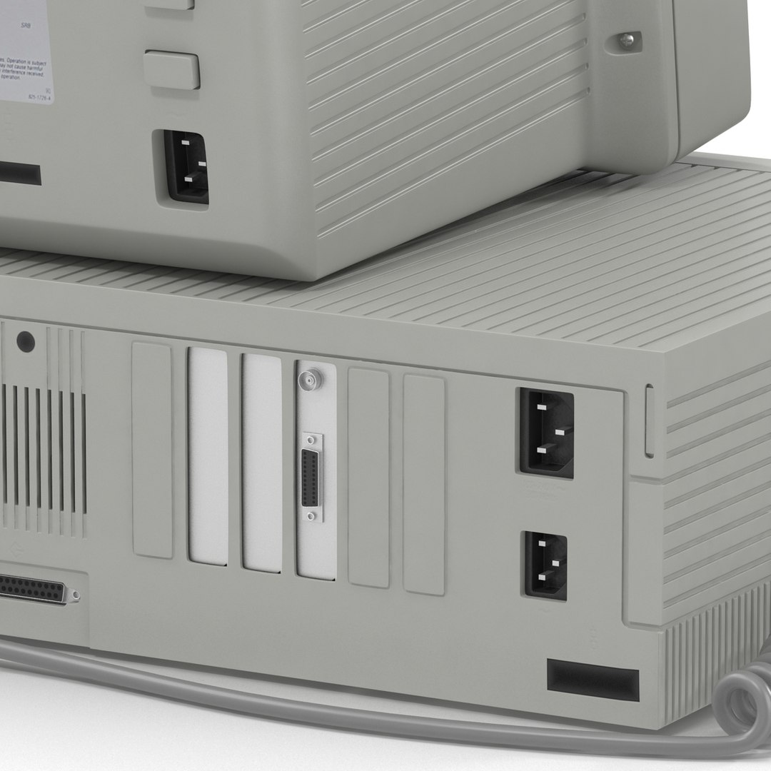 apple macintosh ii 3d model