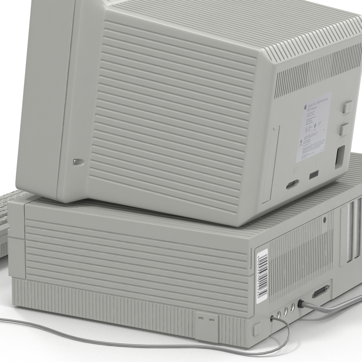 apple macintosh ii 3d model