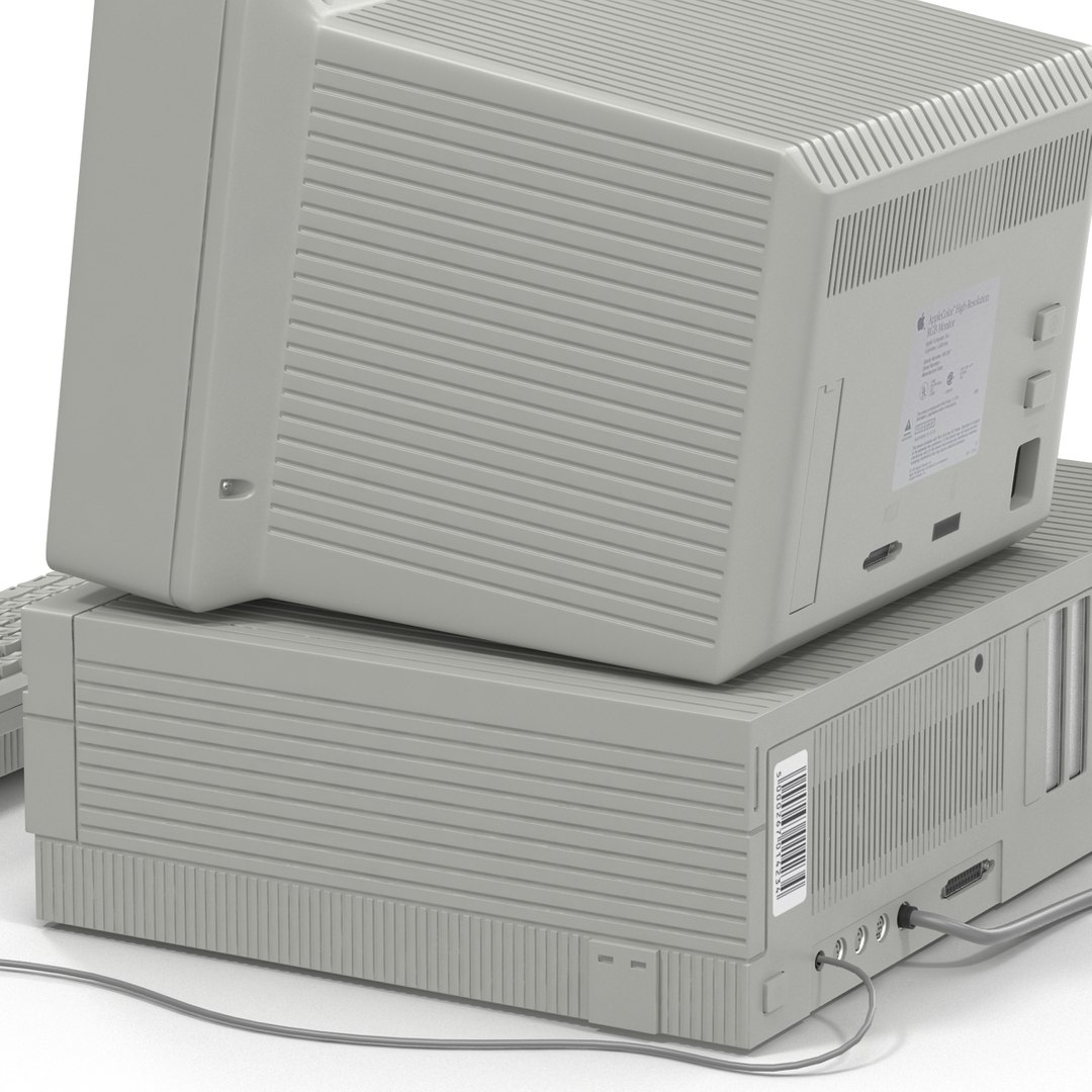 apple macintosh ii 3d model