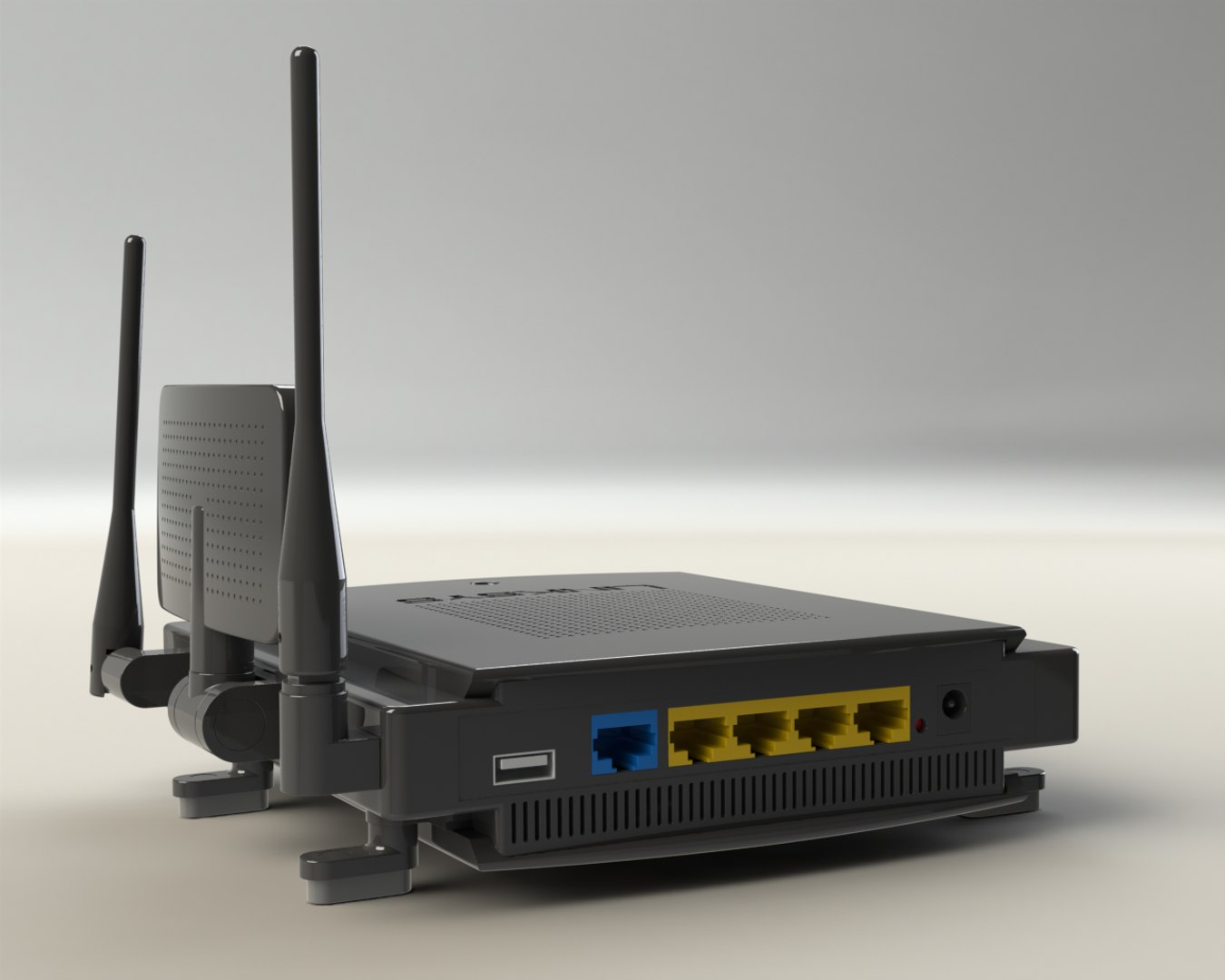 Linksys Router 3d Model