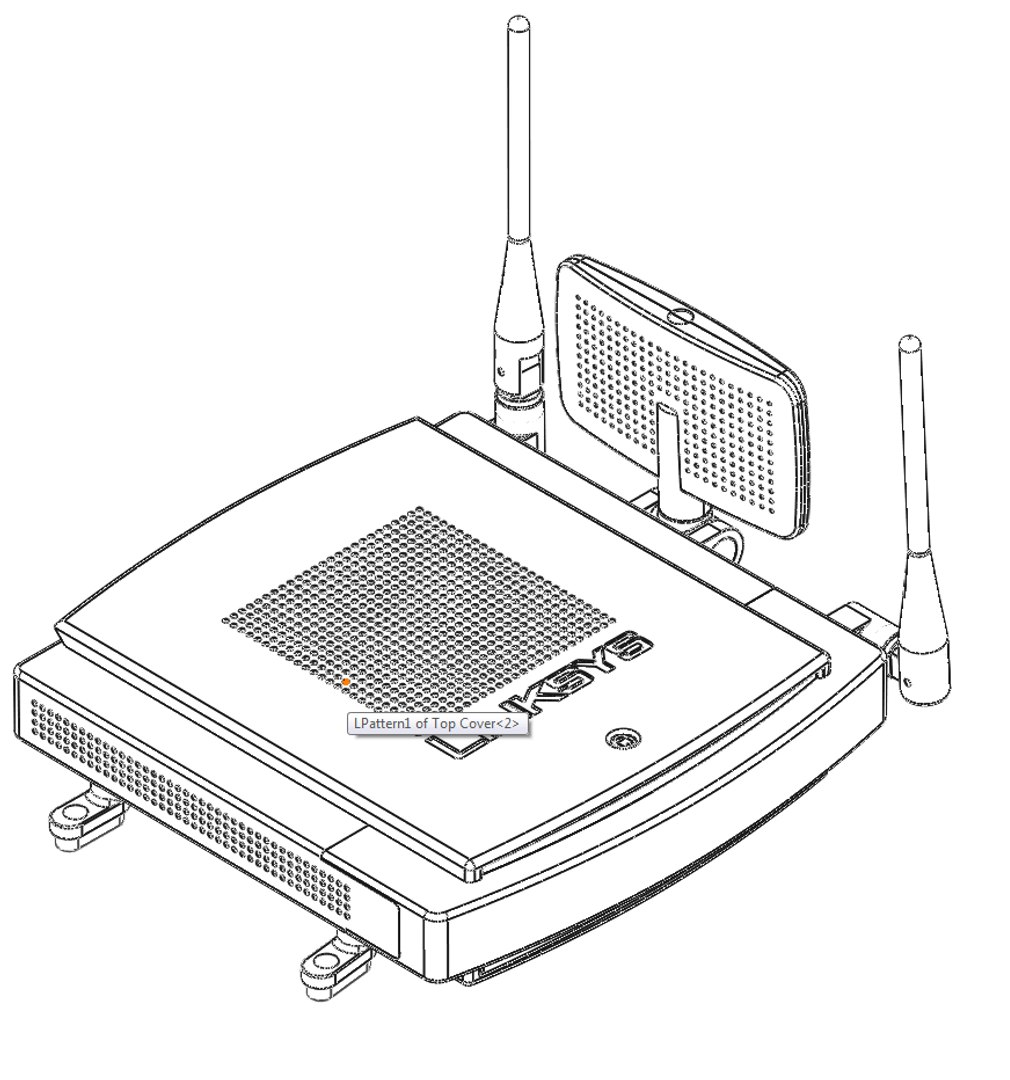 Linksys Router 3d Model